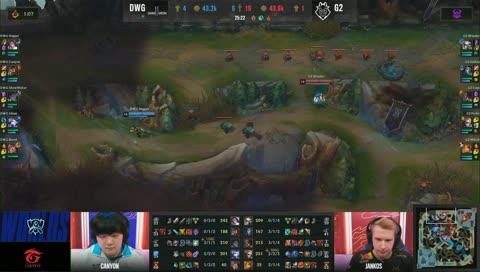 G2 VS DWG Caps&Jankos神配合無死，順利拿下巴龍